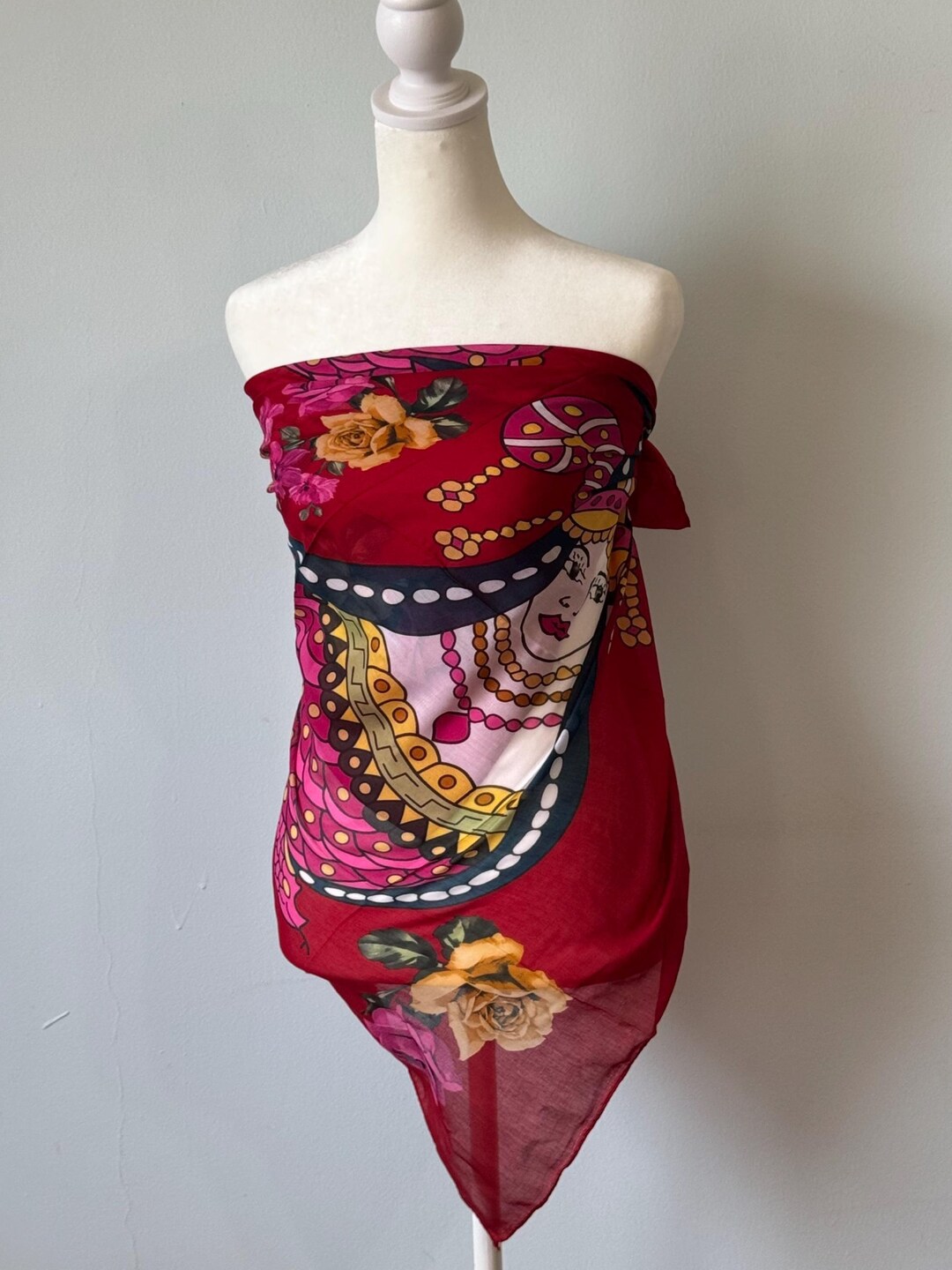 Shamaran Scarf: Queen of Snakes - Kurdish Cotton Scarf - Etsy