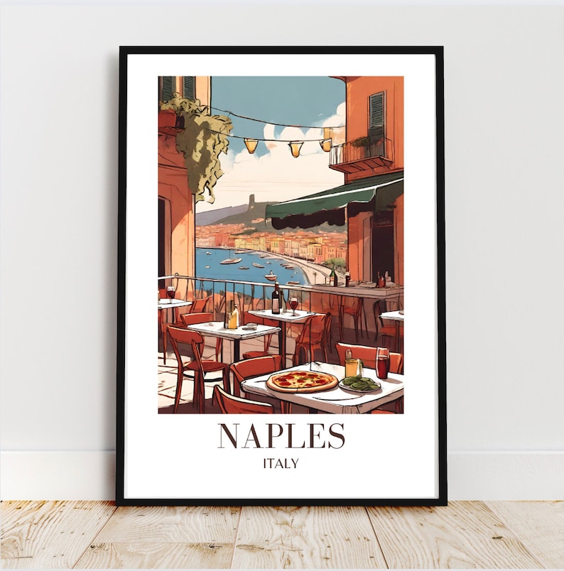 Italy Art Print, Naples Art Print, Cute Wall Art, Home Decorating ...