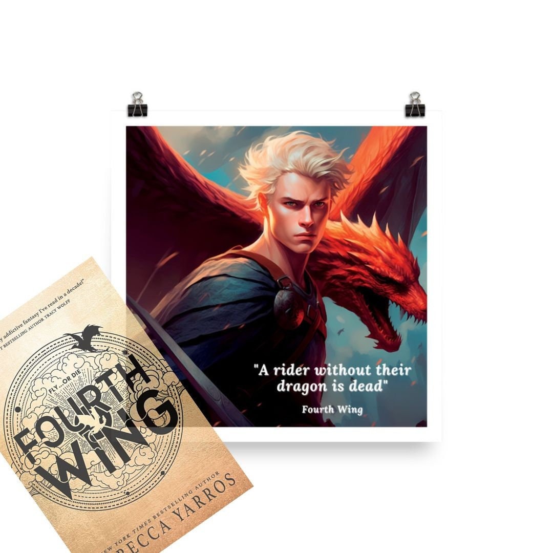 Fourth Wing Liam Mairi Art Print Poster Etsy