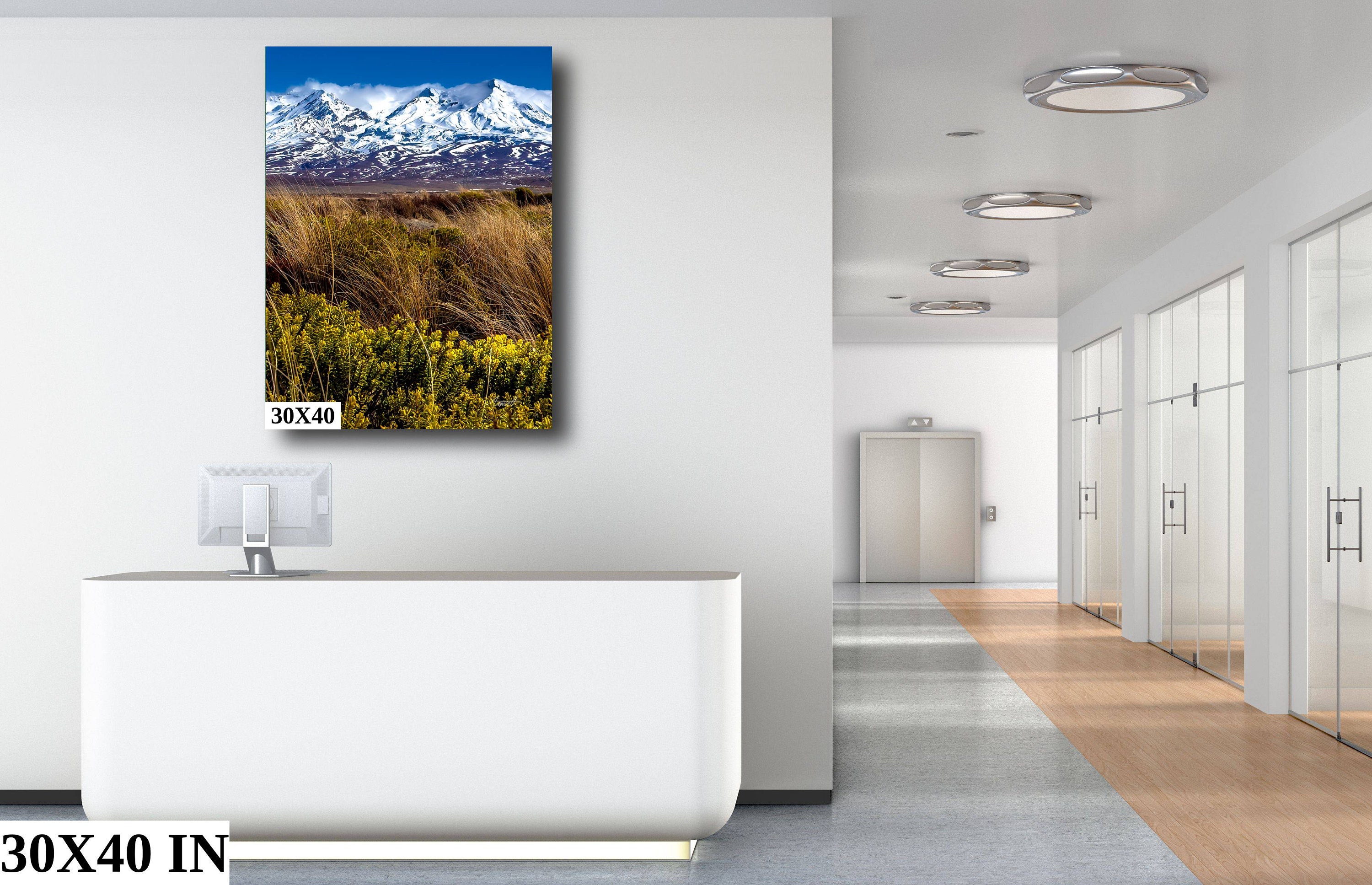 Mt Ruapehu, N.island, New Zealand. Digital Art - Wall Decor for Home ...