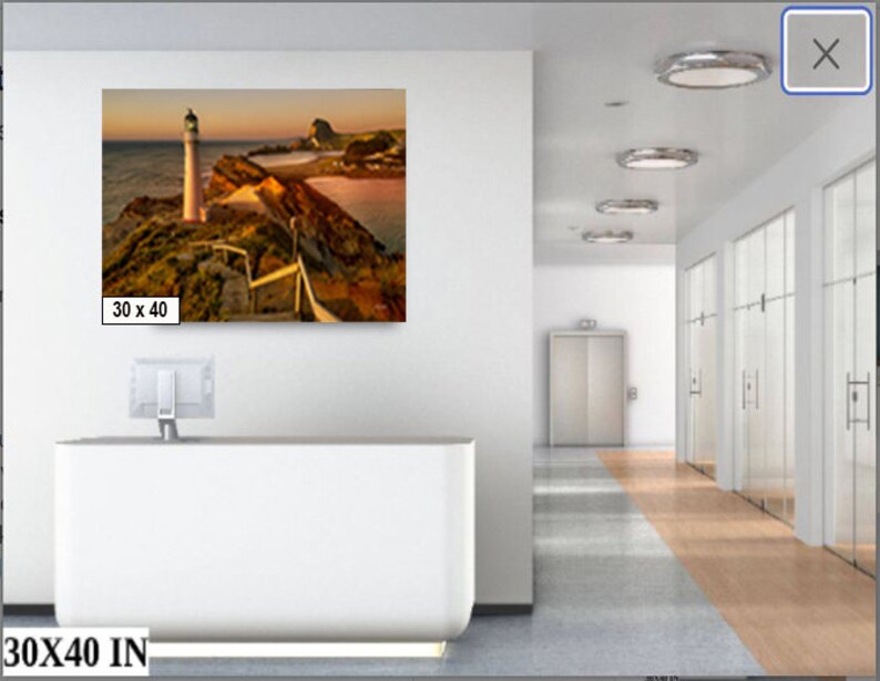 Photography Canvas: Lighthouse Sunrise, Castlepoint, NZ Digital Art ...