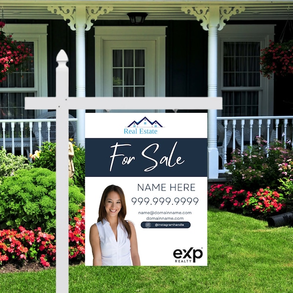 Aluminum Real Estate Sign - Etsy