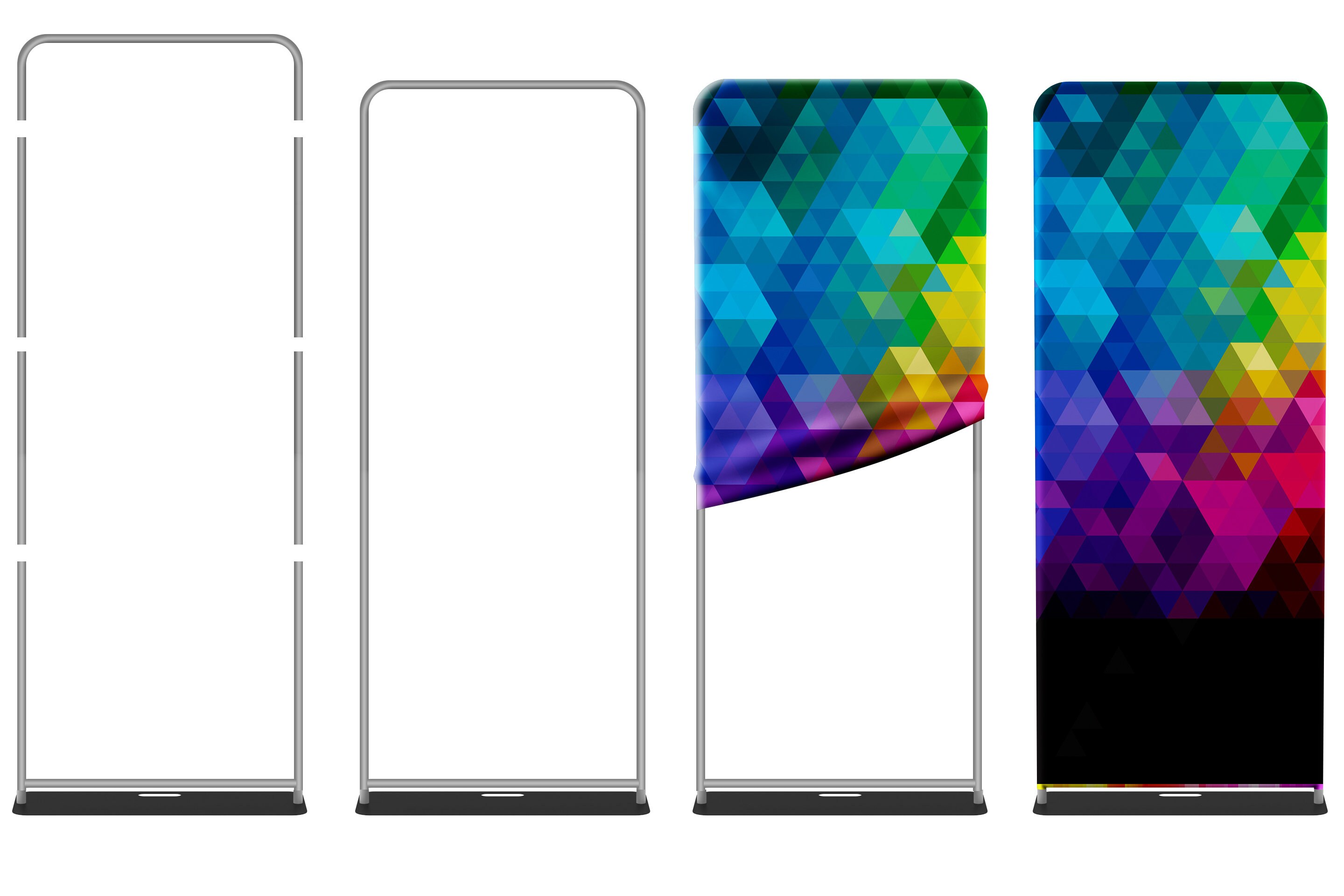 Custom Tension Fabric Banner Stand | Double Sided Printing | Indoor and ...