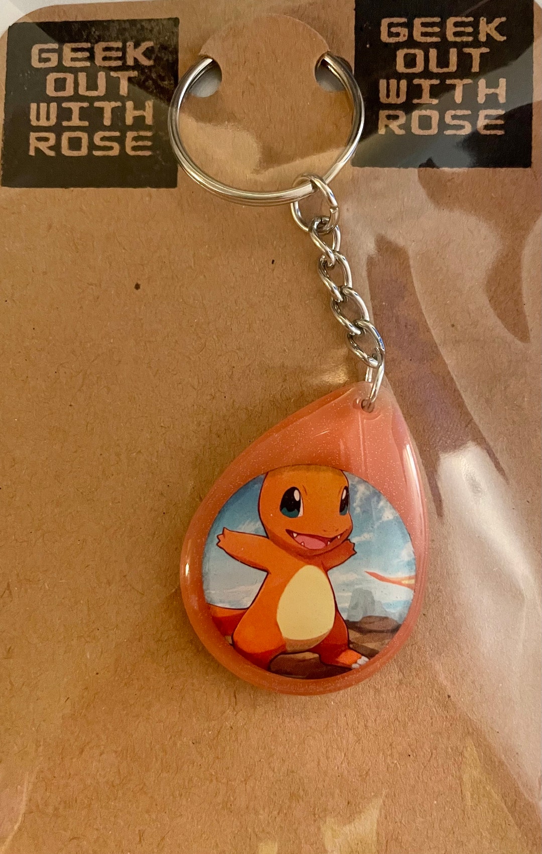 Pokémon Character Keychain Charmander - Etsy