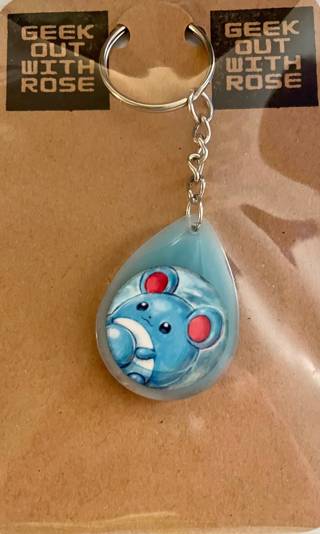 Pokémon Character Keychain Marill - Etsy