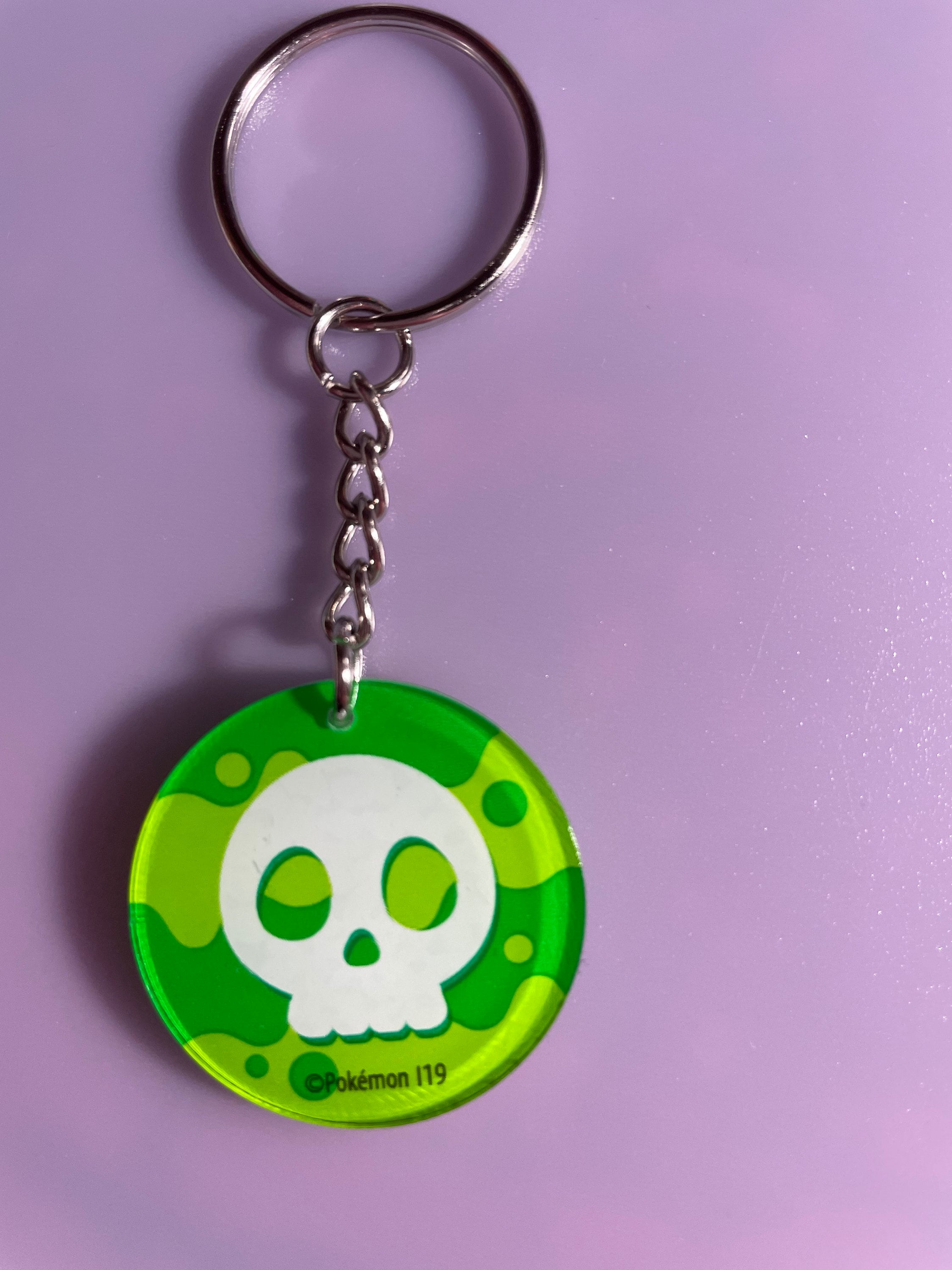 Pokémon Poison Keychain Poison Poison Token Status Token - Etsy