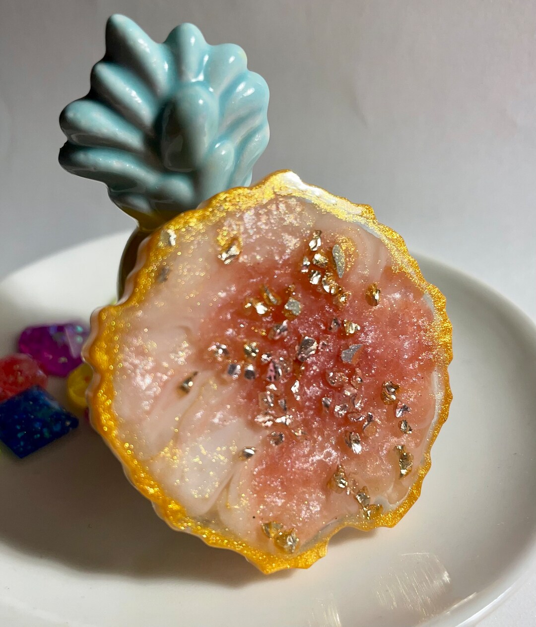 Geode-inspired Pop Socket Phone Stand Crystal Pop Socket - Etsy