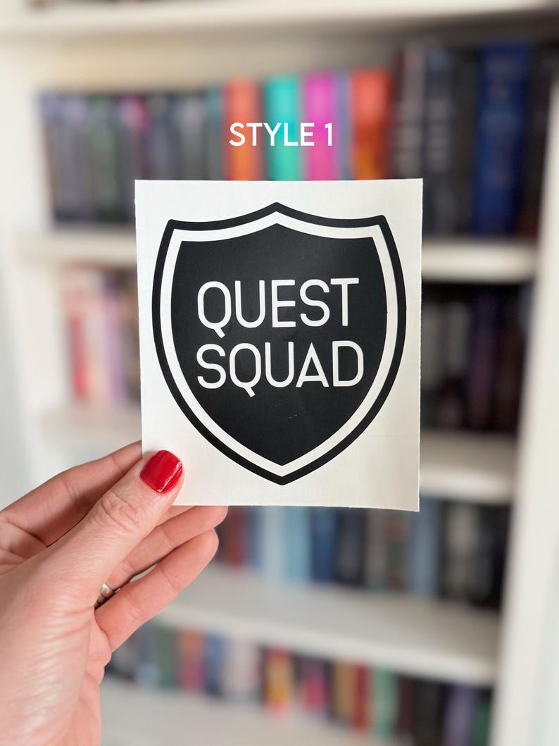 Quest Squad Patch Decal Sticker - Fourth Wing, Iron Flame Merch - Etsy