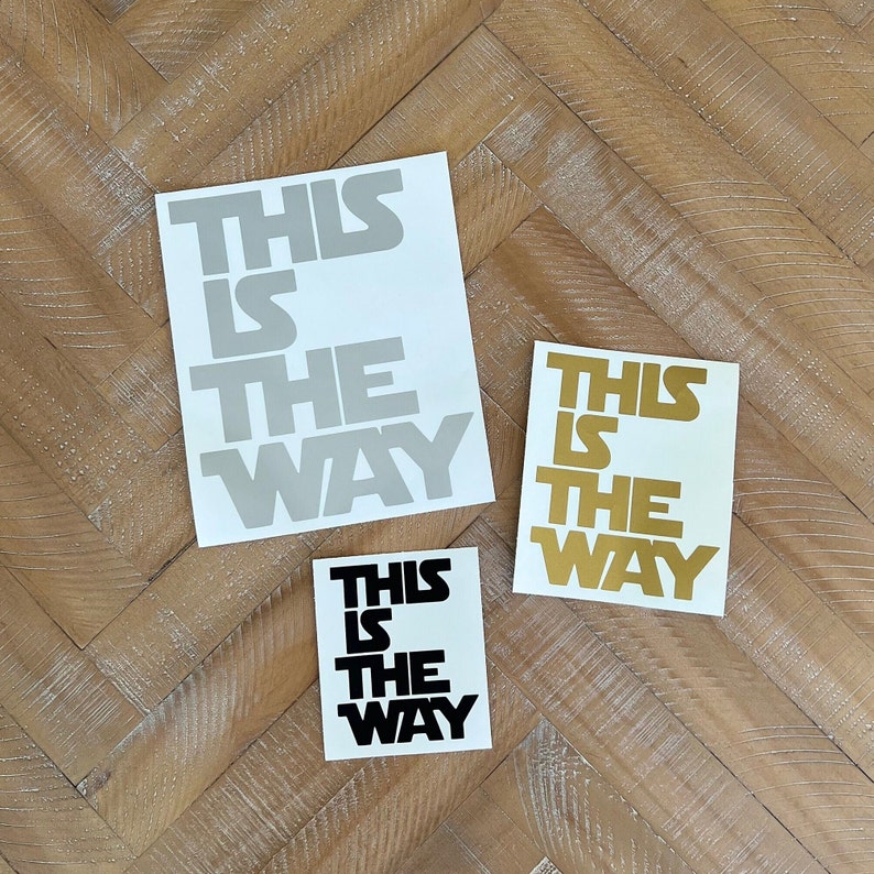 This is the Way Sticker Decal Mando Decal Sticker Baby Yoda the Child ...