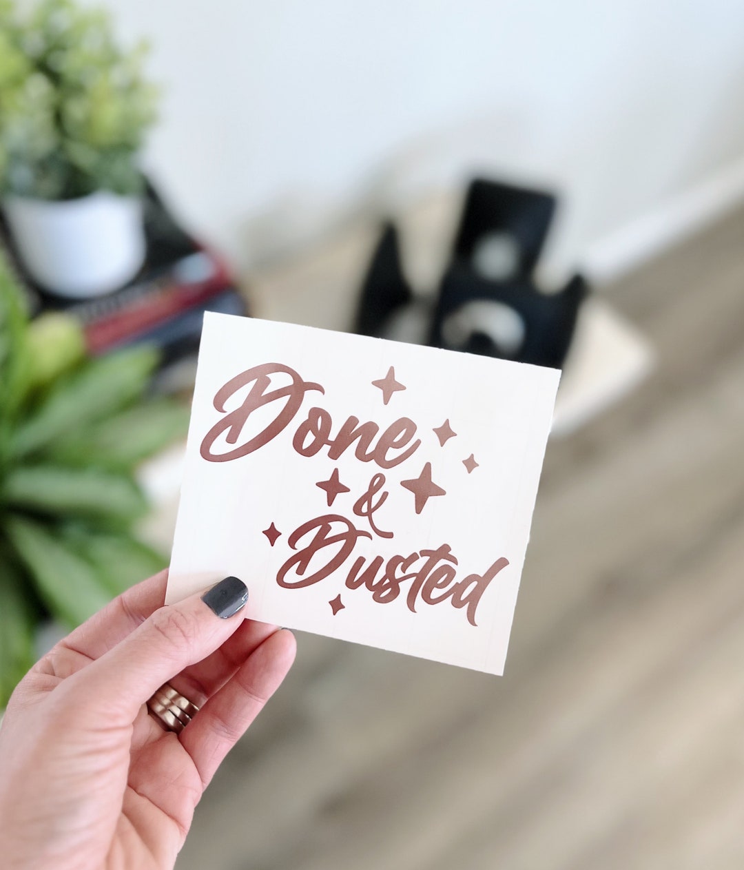 Done and Dusted Decal Sticker Decal Leanne Haisnby Workout Motivational ...