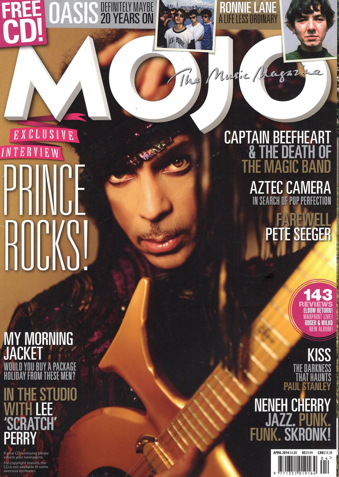 Mojo, the Music Magazine ... Prince, PLUS CD - April, 2014. - Etsy