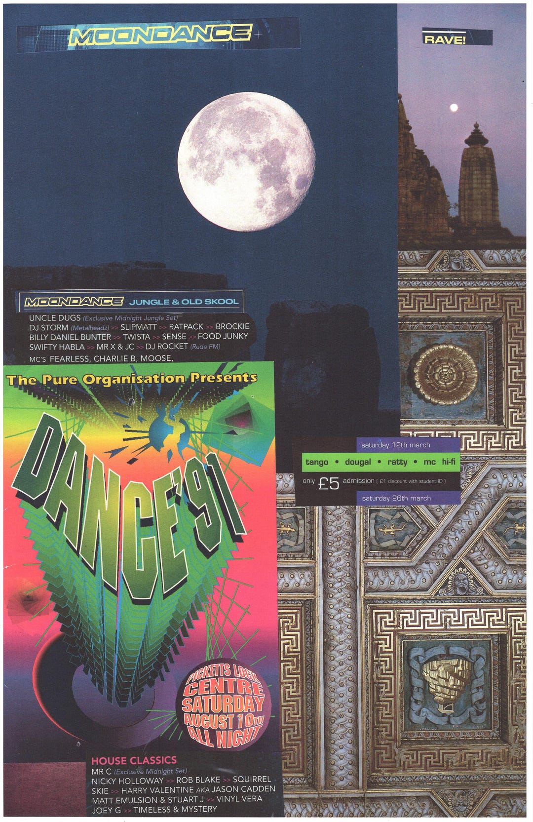 Moondance Rave #4 ... Original Rave Collage Poster Artwork, Paper ...