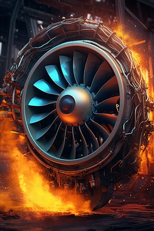 Jet Engine Digital Download Poster Art - Etsy