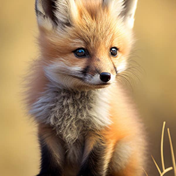 Baby Fox - Etsy