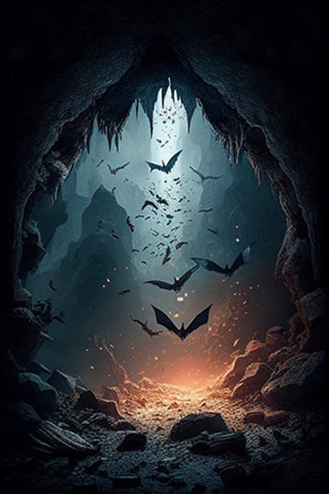 Bat Cave Digital Download Poster Art - Etsy