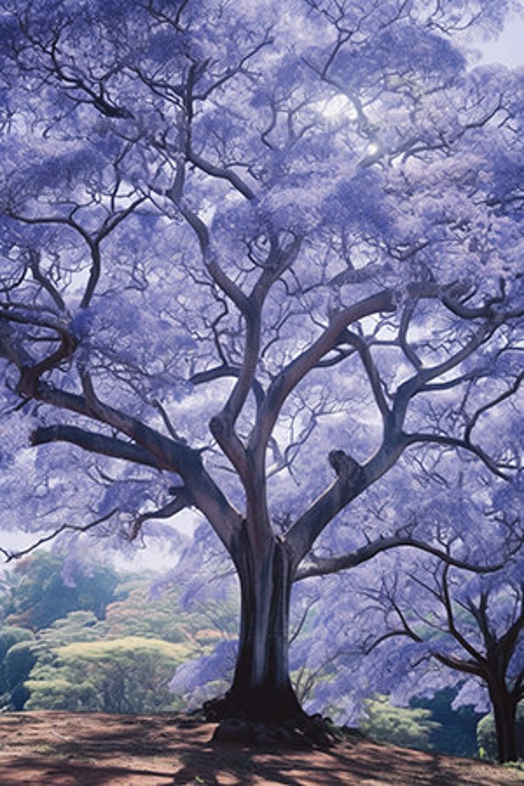 Blue Jacaranda Tree Digital Download Poster Art - Etsy