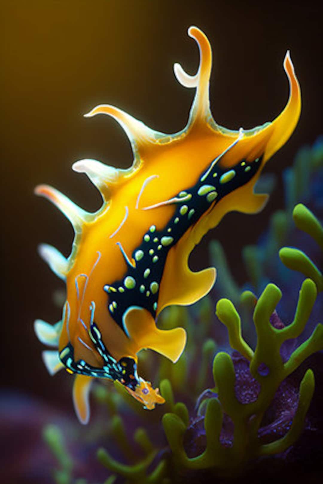 Nudibranch Digital Download Poster Art - Etsy