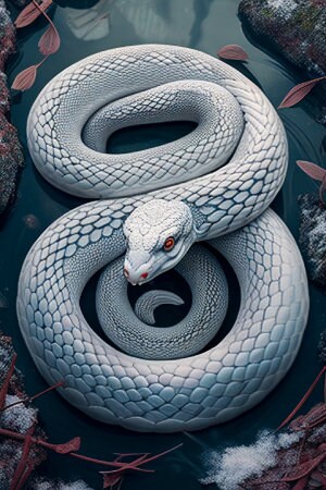 White Snake Digital Download Poster Art - Etsy