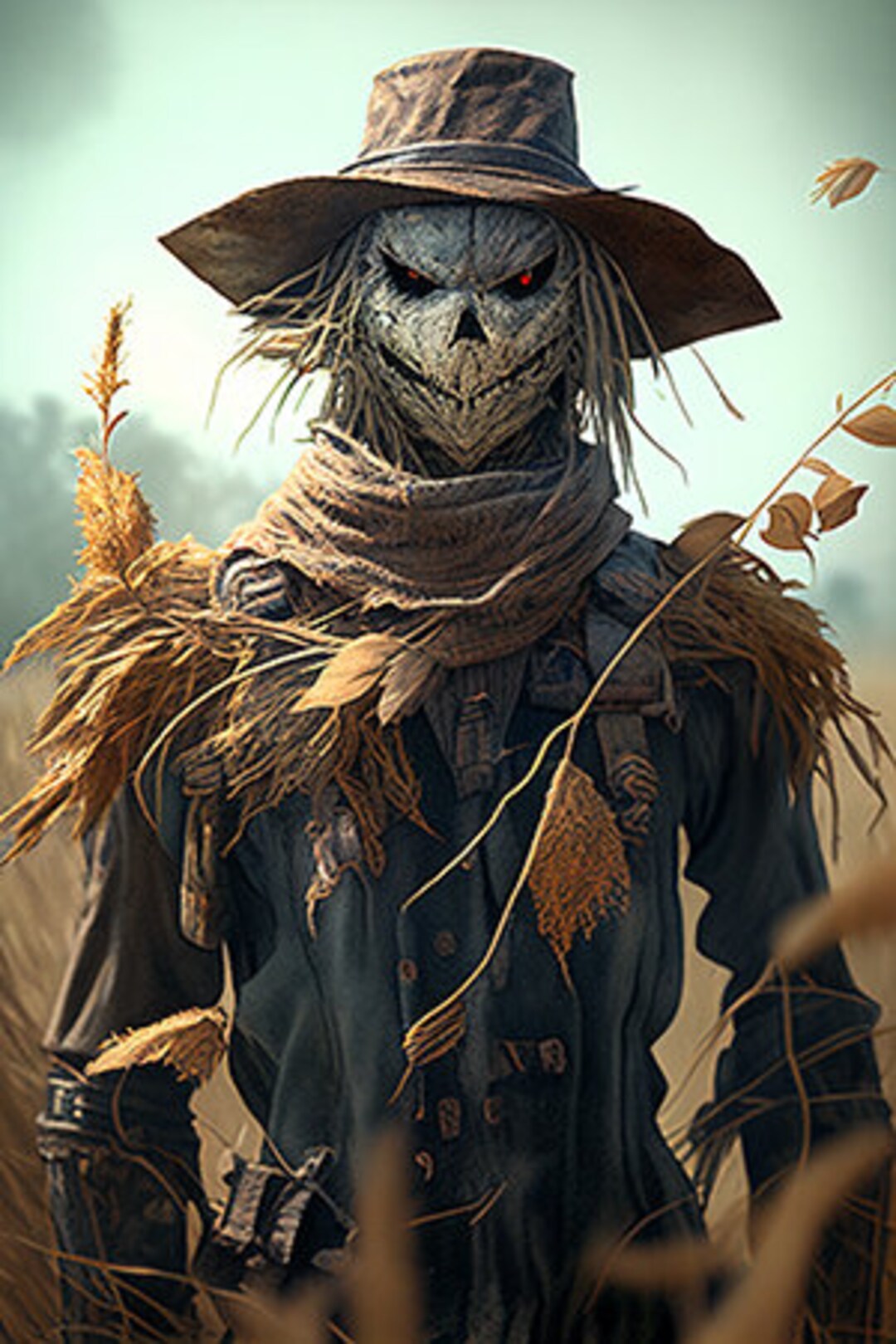 Scarecrow Digital Download Poster Art - Etsy