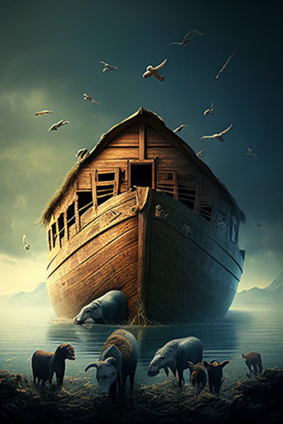 Arche Noah Digitaler Download Poster Art - Etsy.de