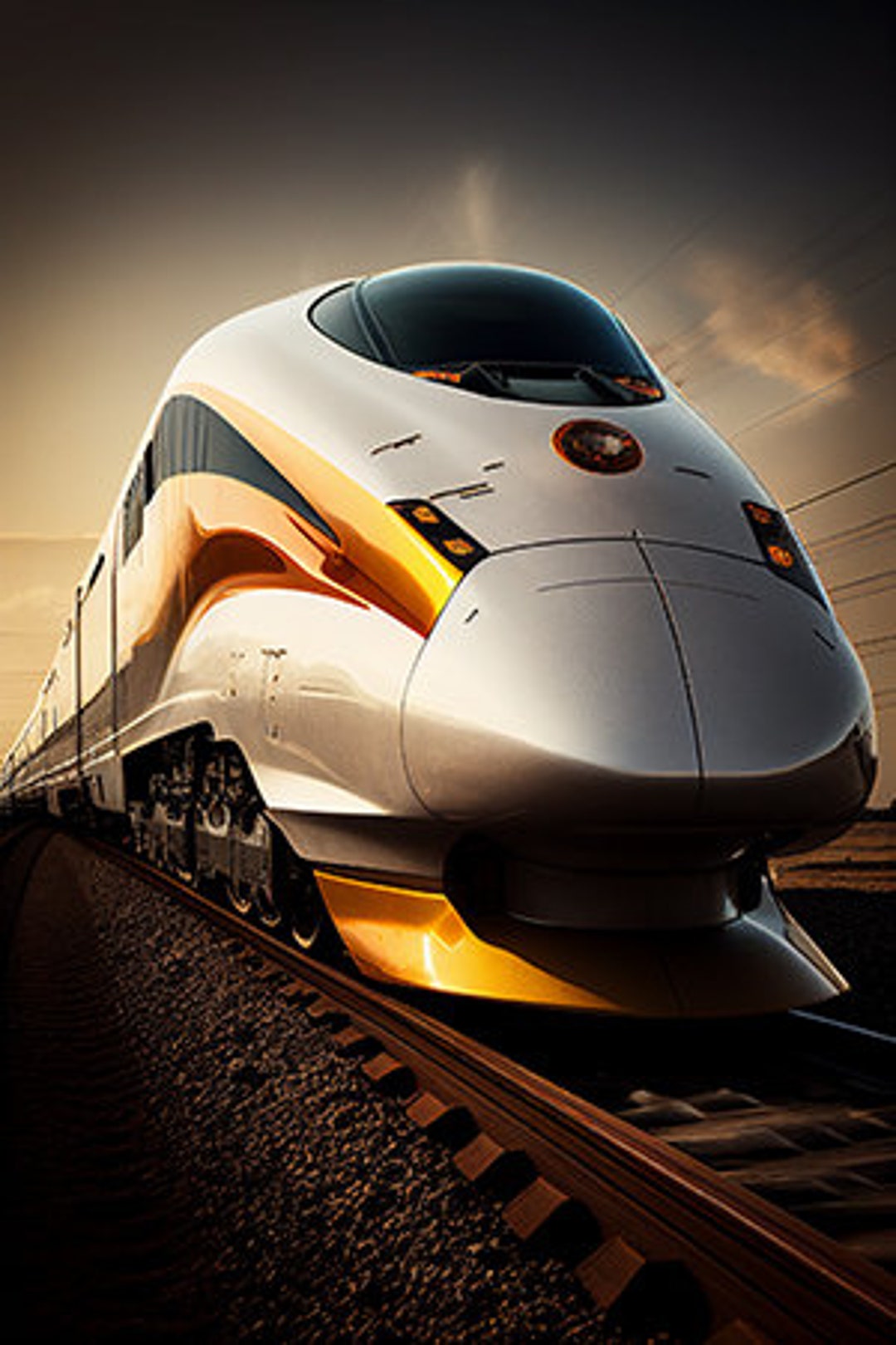 Bullet Train Digital Download Poster Art - Etsy