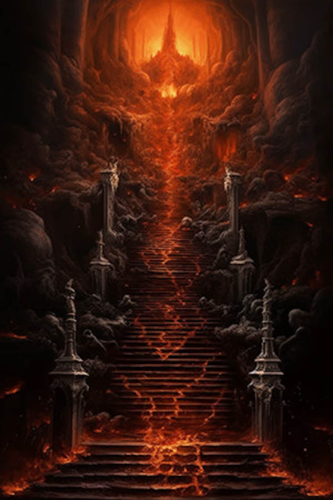 Stairway to Hell Digital Download Poster Art - Etsy