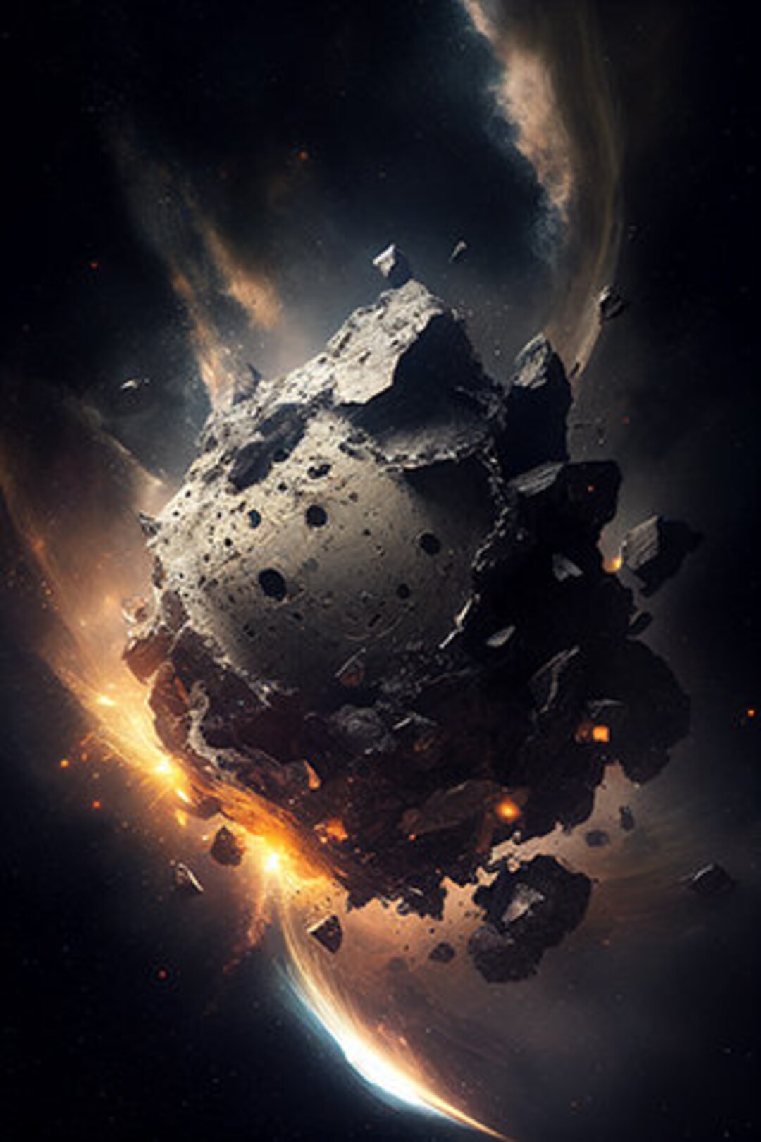 Meteor Digital Download Poster Art - Etsy