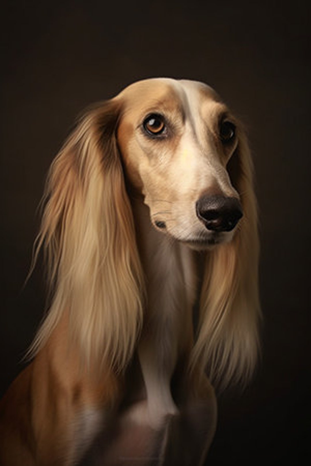 Saluki Digital Download Poster Art - Etsy