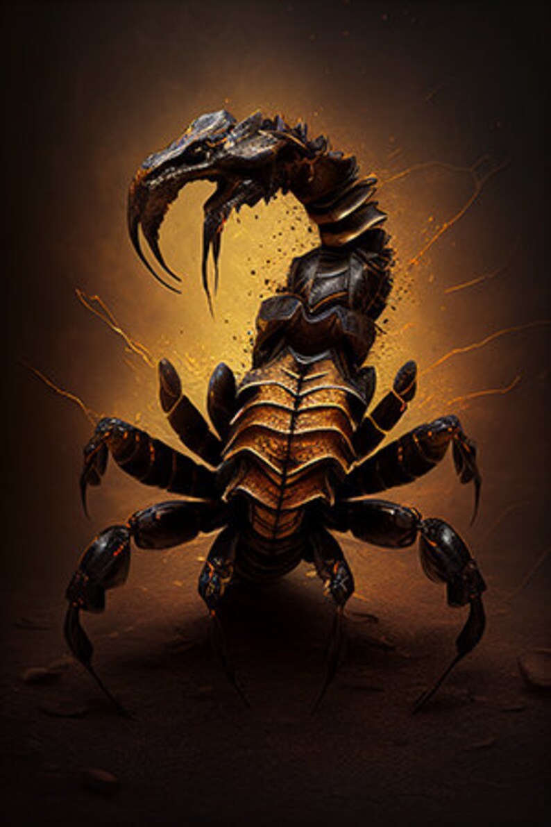Alien Scorpion Digital Download Poster Art - Etsy