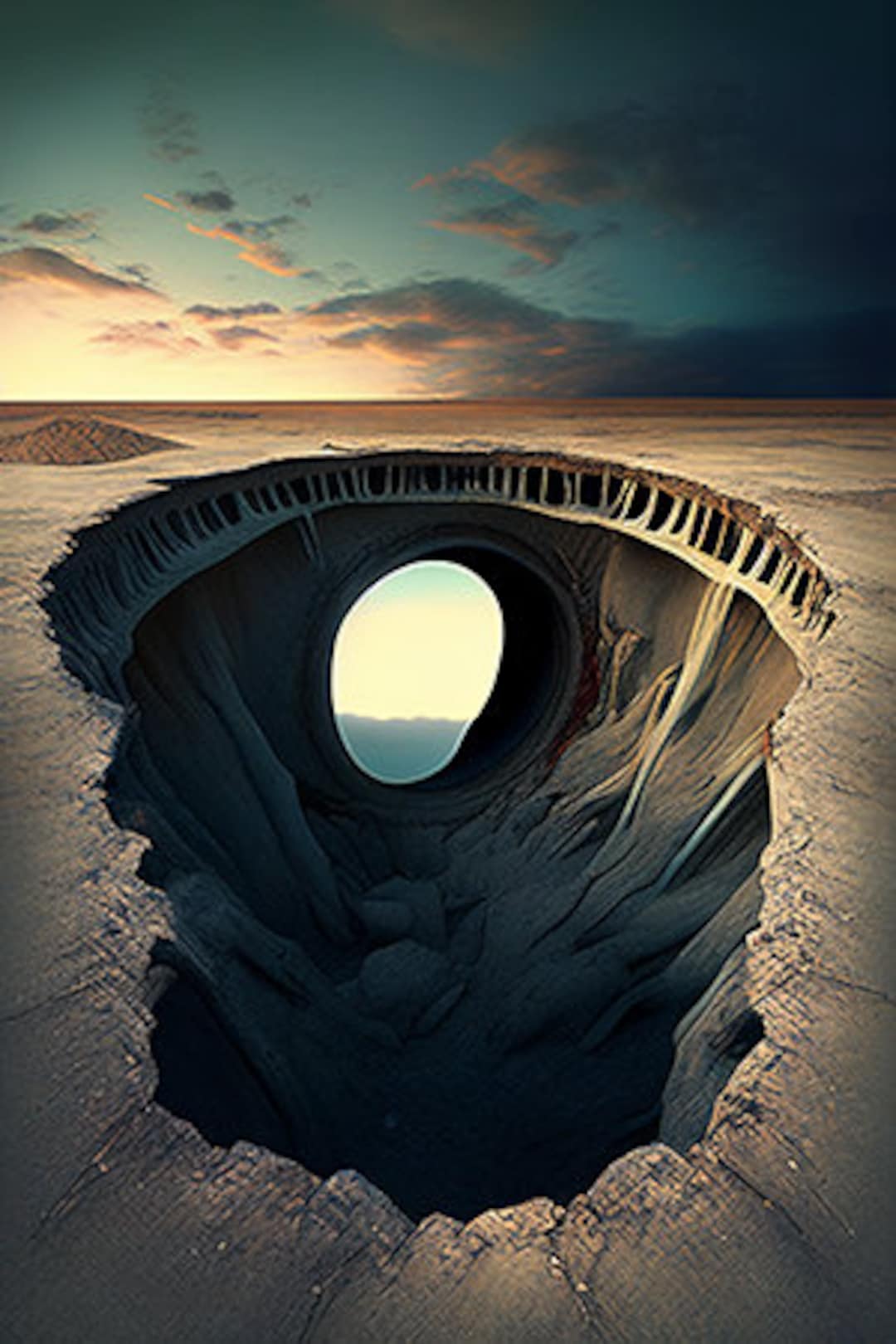 Sinkhole Digital Download Poster Art - Etsy