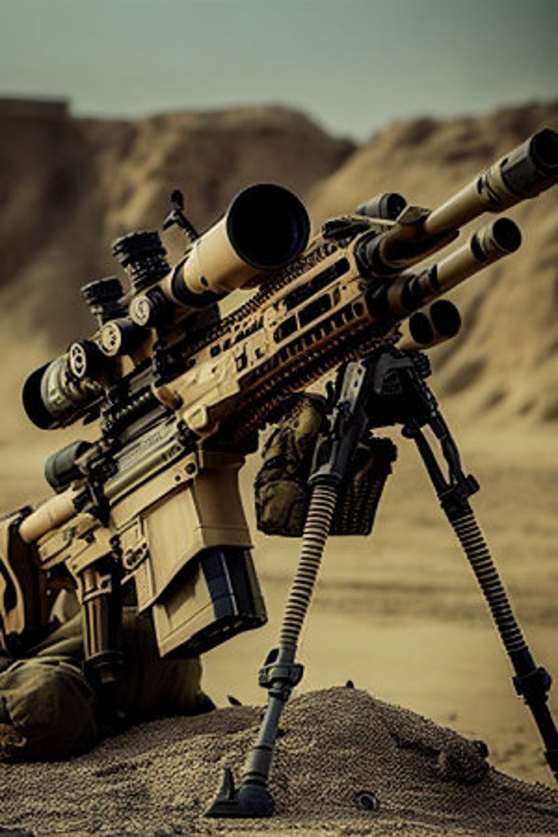 Sniper Rifle Digital Downoad Post Art - Etsy