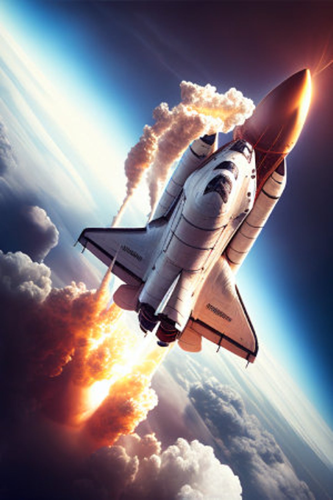 Shuttle Launch Digital Download Poster Art - Etsy