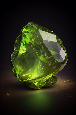 Peridot Stone Digital Download Poster Art - Etsy