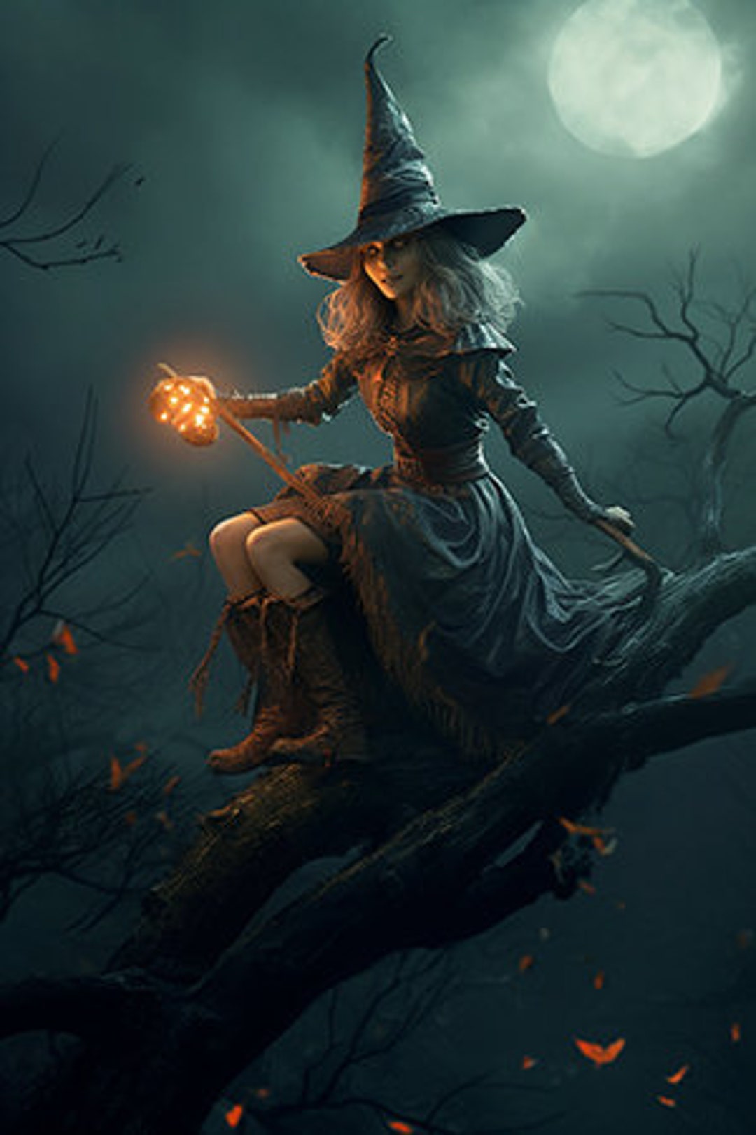 Witch Digital Download Poster Art - Etsy