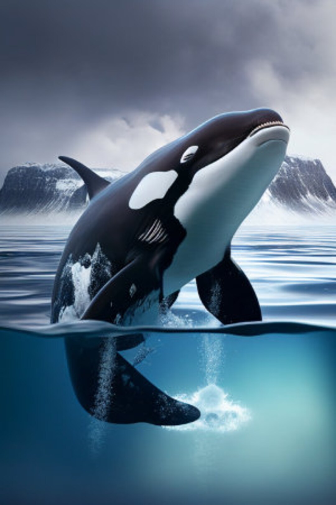 Killer Whale Digital Download Poster Art - Etsy