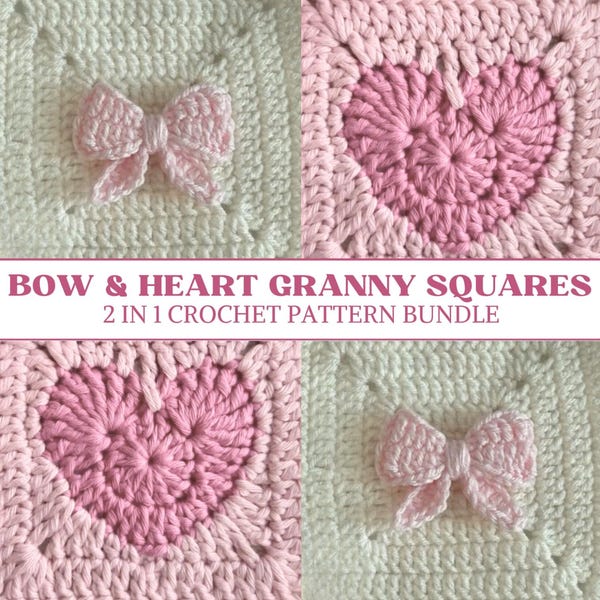Heart Granny Square Pattern - Etsy