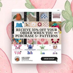 Crochet Pattern Mini Animal Pig Pua Doll Crochet Pattern Character Itty ...