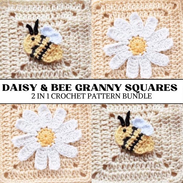 Granny Square Crotchet Patterns - Etsy