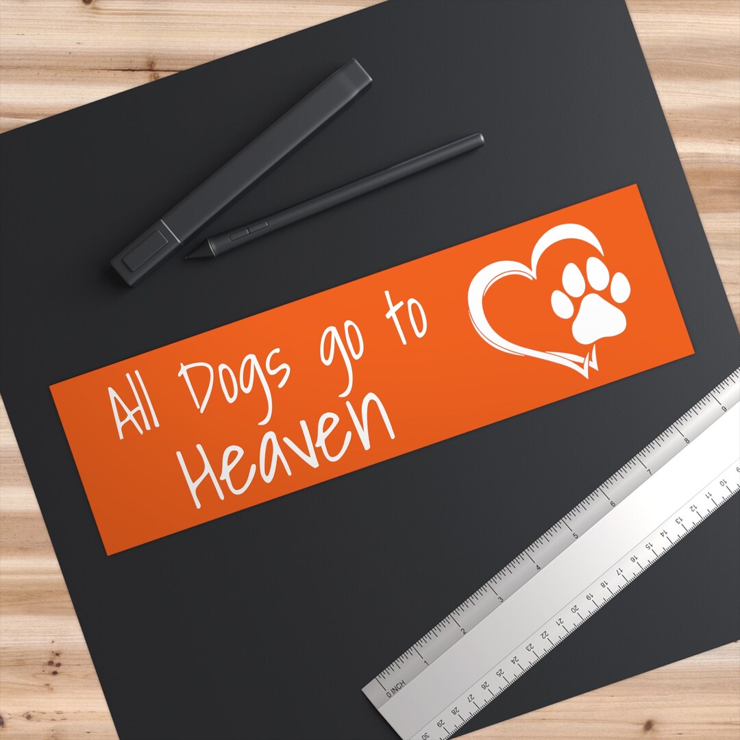 Bumper Sticker - Orange - Etsy