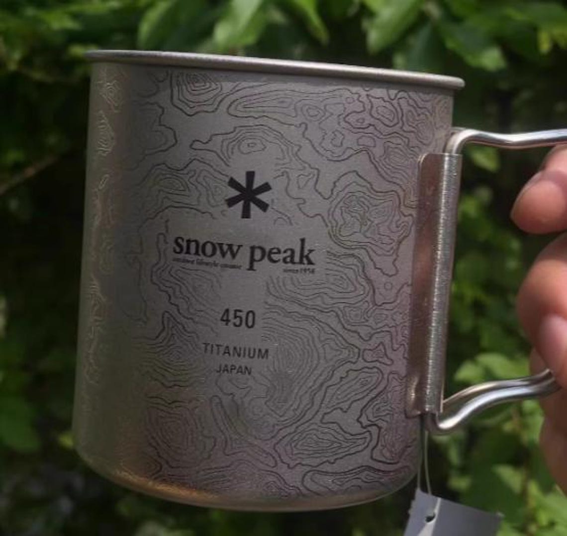 Anodized Titanium Single Mug 450 (MG-143)- ISOHYPSE3 - Etsy