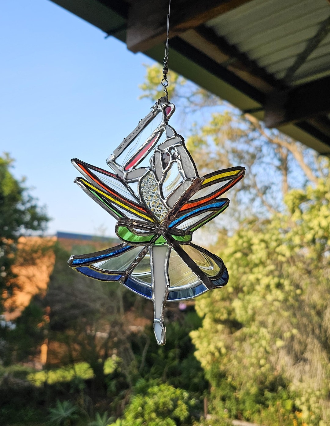 Dancing Lady PATTERN for Stained Glass Spinner - Ribbon - DIGITAL ...