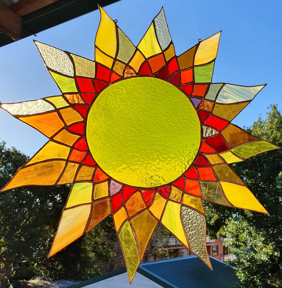 Blazing Sun Pattern for Stained Glass - DIGITAL DOWNLOAD - Etsy