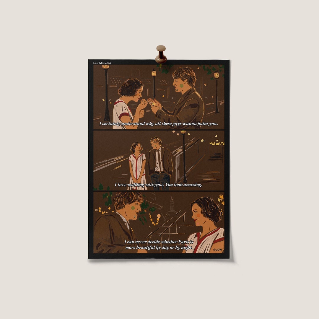 3 Scenes Midnight in Paris Movie Poster L Illustration Movie - Etsy