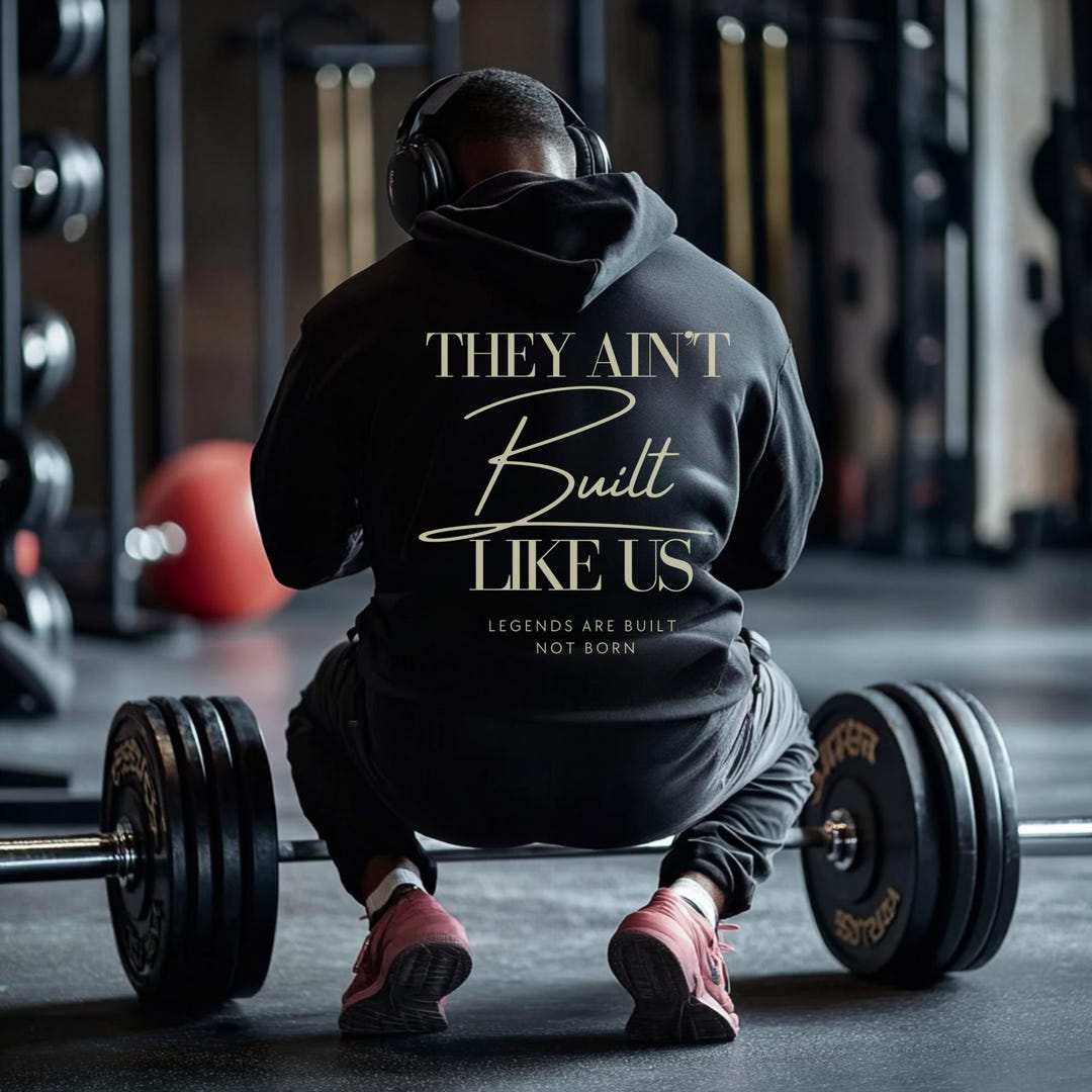 Built Different Motivation Hoodie, Unisex Inspirational Pullover ...