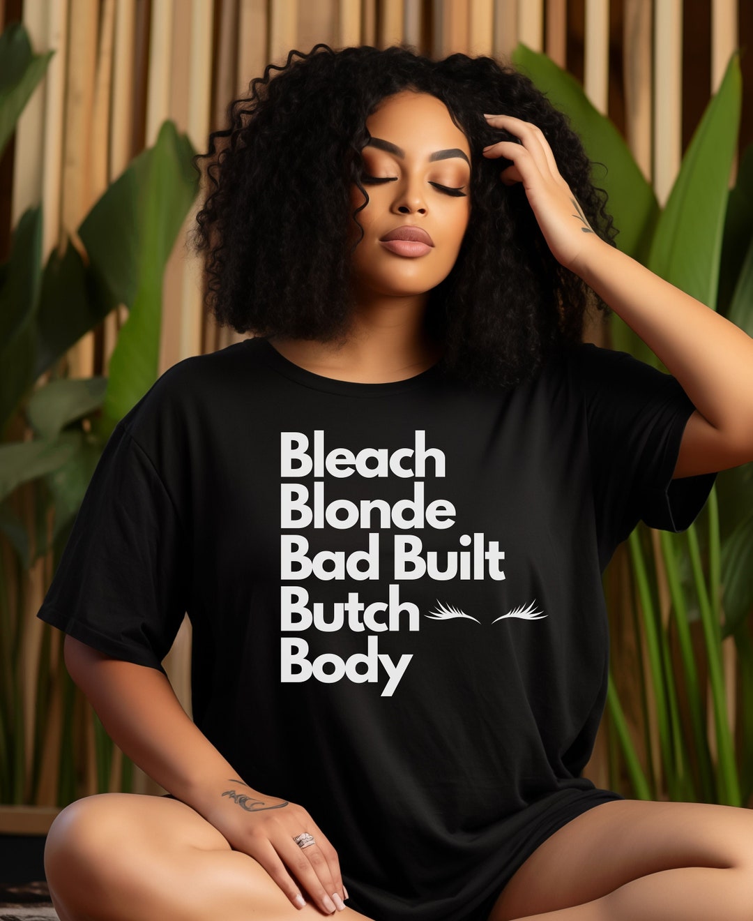 Bleach Blonde Bad Built Butch Body Funny T-shirt, Funny Political Shirt ...