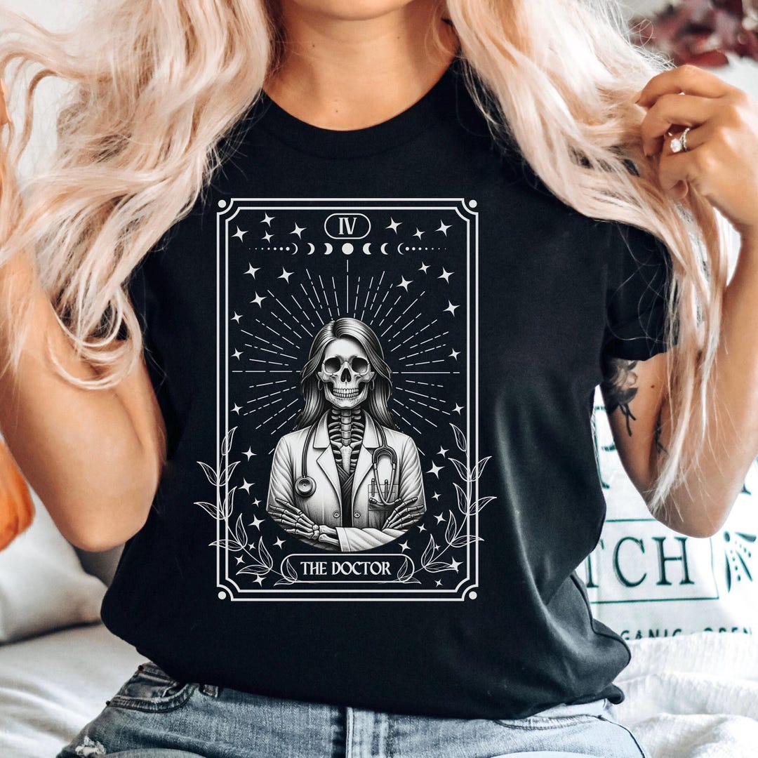 The Doctor Tarot Card Shirt, MD Graduation Tee, New Medical Doctor Gift ...