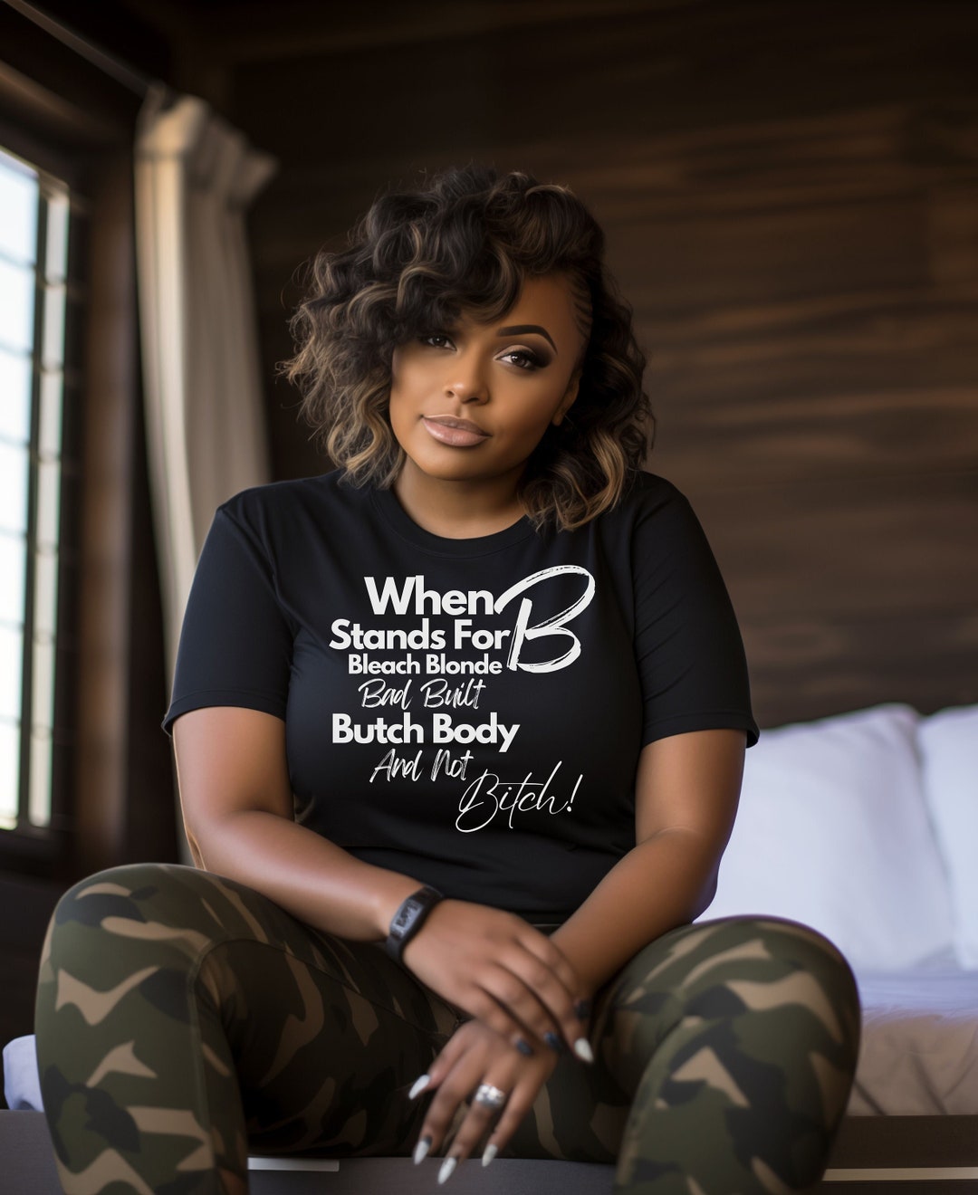 Bleach Blonde Bad Built Butch Body Funny T-shirt, Funny Political Shirt ...