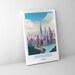 Shenzhen China Travel Poster, Shenzhen Skyline Wall Art Print, Futian ...