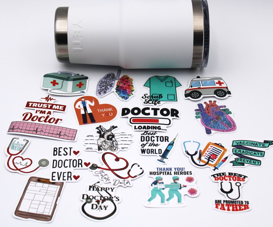 Doctor Sticker Pack Brumate Personalized Vinyl Decal Sticker Simple ...