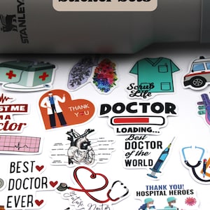 Doctor Sticker Pack Brumate Personalized Vinyl Decal Sticker Simple ...